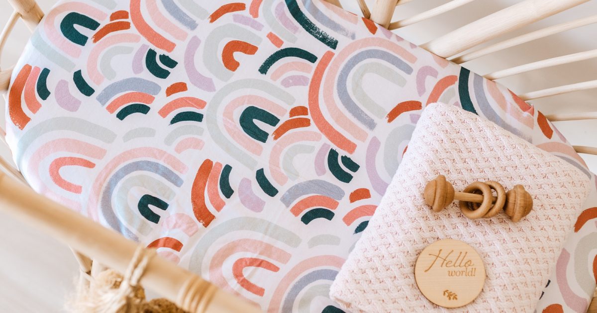 Mother Goose | Rainbow Baby | Bassinet Sheet / Change Pad Cover