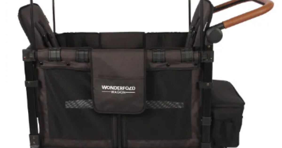 Wonderfold W2 Luxe – Double Wagon – Volcanic Black - ORDERING IN 4-6…
