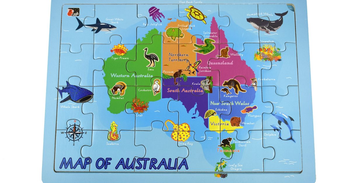 Mother Goose | Map of Australia Puzzle